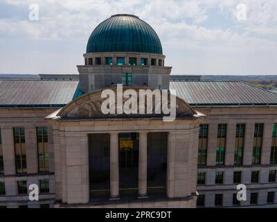 Iowa Supreme Court. Aerial photograph of the State Capitol Complex, Des ...
