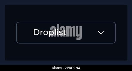 Normal drop down list UI element template Stock Vector Image & Art - Alamy