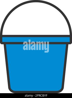 Metal bucket icon, outline style Stock Vector Image & Art - Alamy