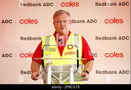 Coles CEO Steven Cain during the official opening of a Coles ...