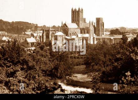 Wells Cathedral, Victorian period Stock Photo - Alamy