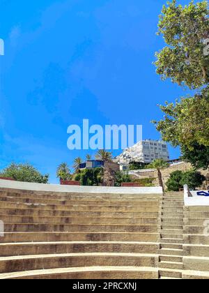 ancient amphitheater. place for performances and fights. on the ...