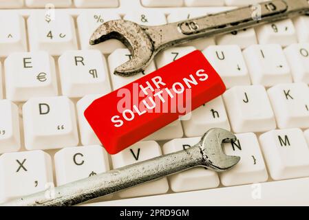 Handwriting text Hr Solutions. Business overview Outsourced Human ...