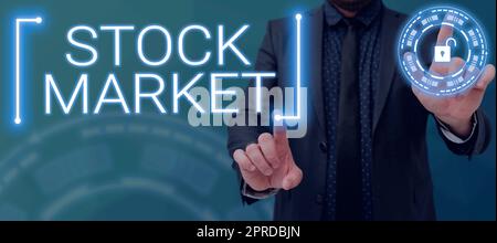 Writing displaying text Stock Market, Internet Concept Particular ...