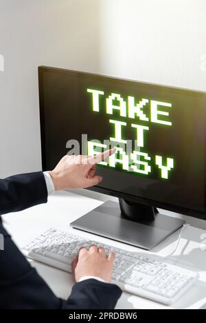 Inspiration showing sign Take A Break, Business concept Resting Stop ...