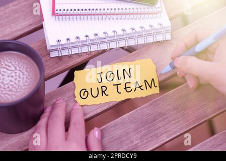 Conceptual display Join Our Team. Conceptual photo Allied Associate ...