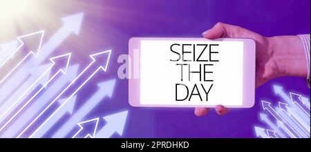 Hand of Businessman holding motivational message Stock Photo - Alamy
