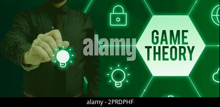 Handwriting text Game Theory. Word for branch of mathematics concerned ...