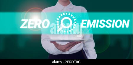 Hand writing sign Zero Emission. Internet Concept Engine Motor Energy ...