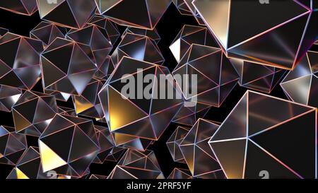 Geometric polygons. Computer generated 3d render Stock Photo - Alamy