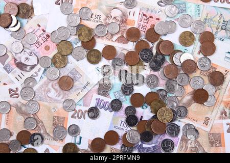 czech koruna money texture as nice background Stock Photo - Alamy