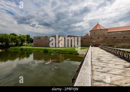 The castle of Fagaras in Romania Stock Photo - Alamy
