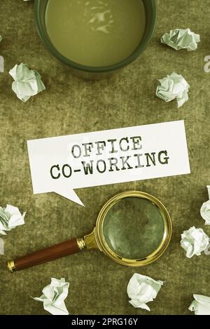 desktop at office interior, blue glowing information protection icons ...