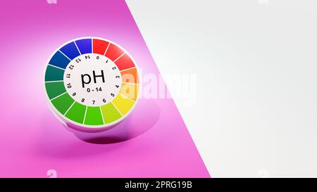 Litmus Paper Wheel on Duotone Background with Copy Space Stock Photo ...