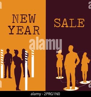 Text caption presenting New Year, New You. Word for coming January ...