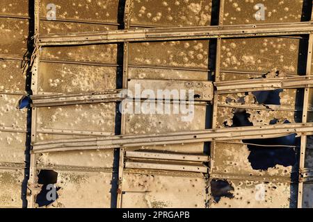 Rusty scrap metal texture af an abandoned plane wreck Stock Photo - Alamy