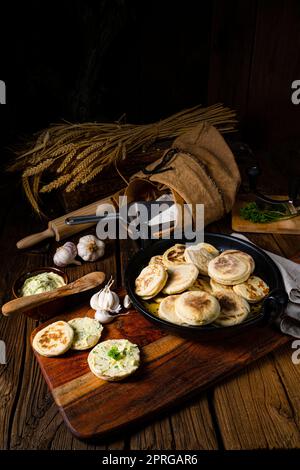 Bieszczadzkie Proziaki, soda bread, originating in Transcarpathia Stock ...
