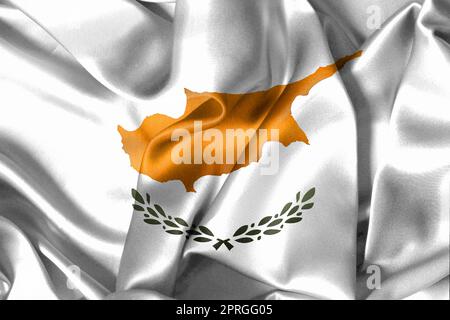 Cyprus flag - realistic waving fabric flag Stock Photo - Alamy