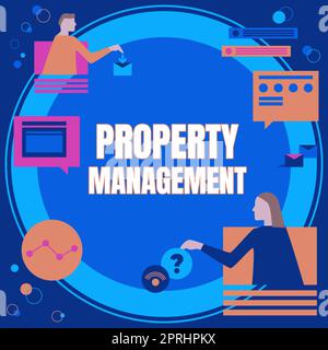 Text caption presenting Property Management. Internet Concept ...
