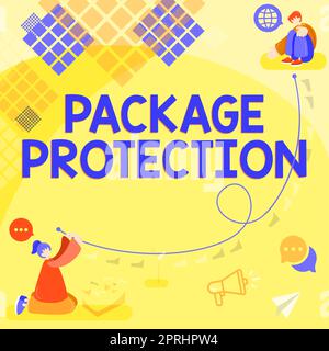 Conceptual caption Package ProtectionWrapping and Securing items to ...