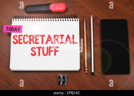 Conceptual display Personal Assistant. Conceptual photo administrative ...