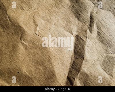 Texture of brown crumpled craft paper, full frame Stock Photo - Alamy