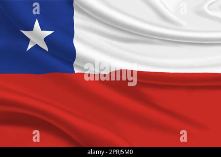 3D Flag of Chile on wrinkled fabric background Stock Photo - Alamy