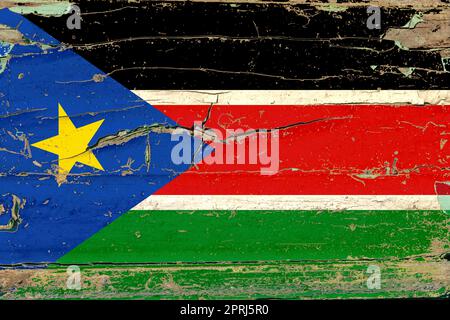 3D Flag of South Sudan on a avatar square background Stock Photo - Alamy