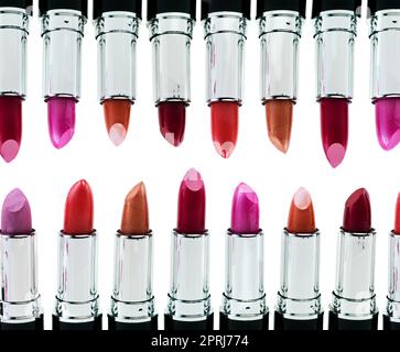 Sultry shades for your smile. Studio shot of colorful lipstick Stock ...