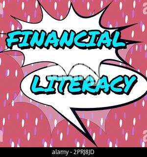 Inspiration showing sign Financial LiteracyUnderstand and knowledgeable ...