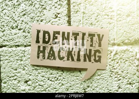 Handwriting text Identity Hackingcriminal that steal your personal ...