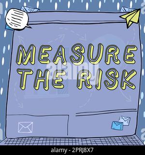 Text caption presenting Measure The Riskdetermine degree of danger ...