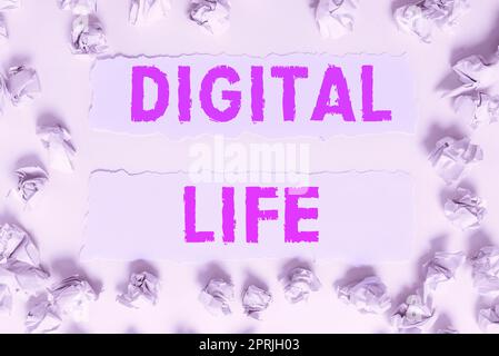 Word writing text Digital Lifestyle. Business concept for Working over ...