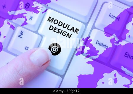 Conceptual caption Modular Design, Word for Using technology as a tool ...