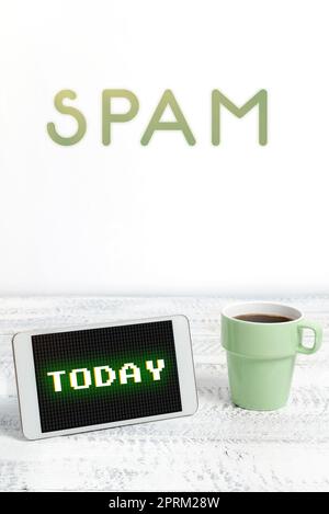 the word spam (unsolicited and unwanted commercial email messages ...