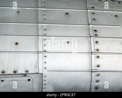 Aviation textures plating of aircraft and helicopter rivets Stock Photo ...