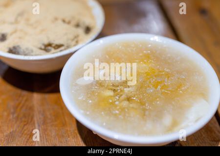 Iced dessert peanut tofu pudding in Taiwan Stock Photo - Alamy