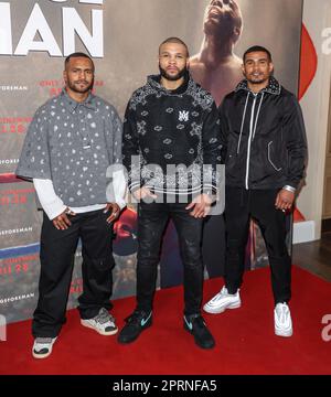 Harlem Eubank, Chris Eubank Jr and Joseph Eubank seen attending a VIP ...