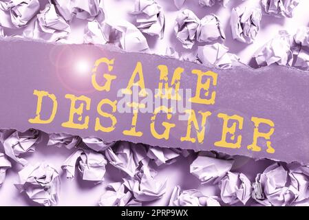 Conceptual caption Game Designer, Internet Concept Campaigner Pixel Scripting Programmers ...