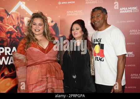 Bumpy, Dallas Frasca and Fred Leone arrive at the 2023 APRA Music ...