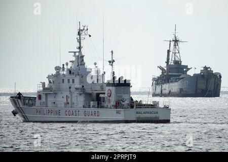 A crumbling Philippine navy ship BRP Sierra Madre is seen at the Second ...