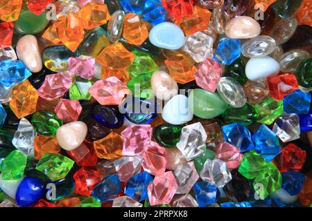 plastic diamonds and beads texture as fashion background Stock Photo ...