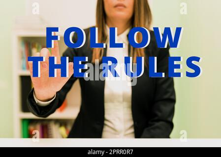 Text sign showing Stick To The Plan. Business photo showcasing To ...