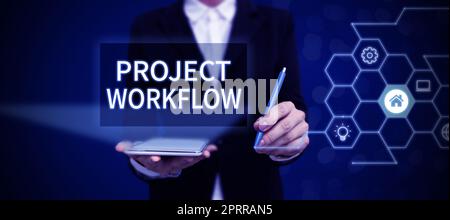 Conceptual display Project Workflow, Business overview evaluate your ...