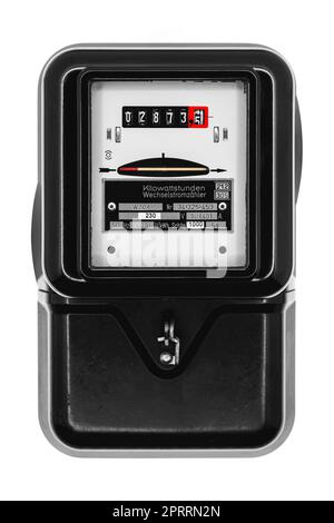 German electricity meter Stock Photo - Alamy