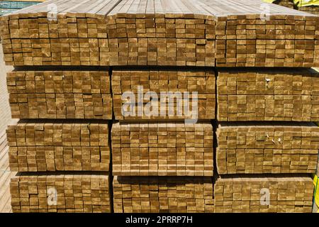 Stacks of timber at Shoreham Port Stock Photo - Alamy