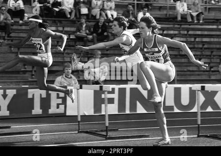 ANN-LOUISE SKOGLUND Swedish Athletics athlete at 400m hurdle at ...
