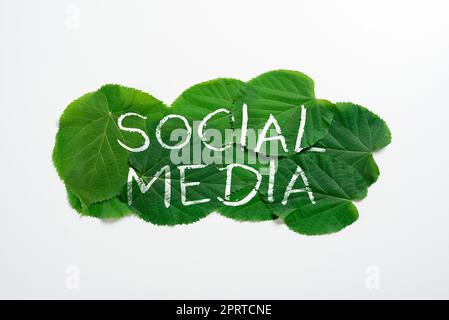 Text sign showing Social Media Strategy. Business approach plan to do ...