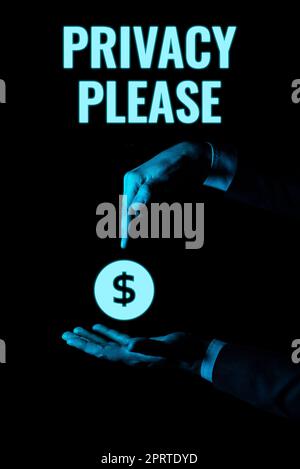 Handwriting text Privacy Pleaseasking someone to respect your personal ...