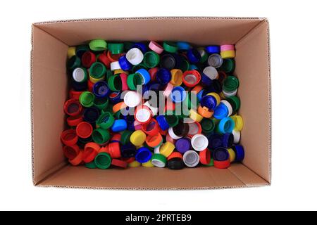 color plastic caps texture as nice background Stock Photo - Alamy